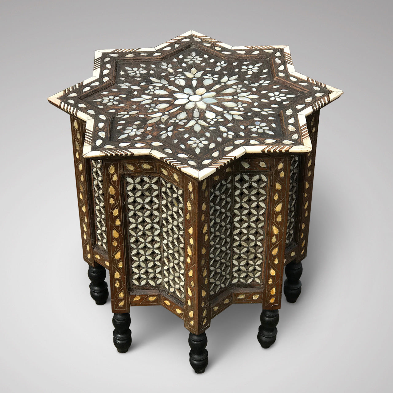 Ottoman Mother of Pearl Inlaid Occasional Table – Hobson May Collection