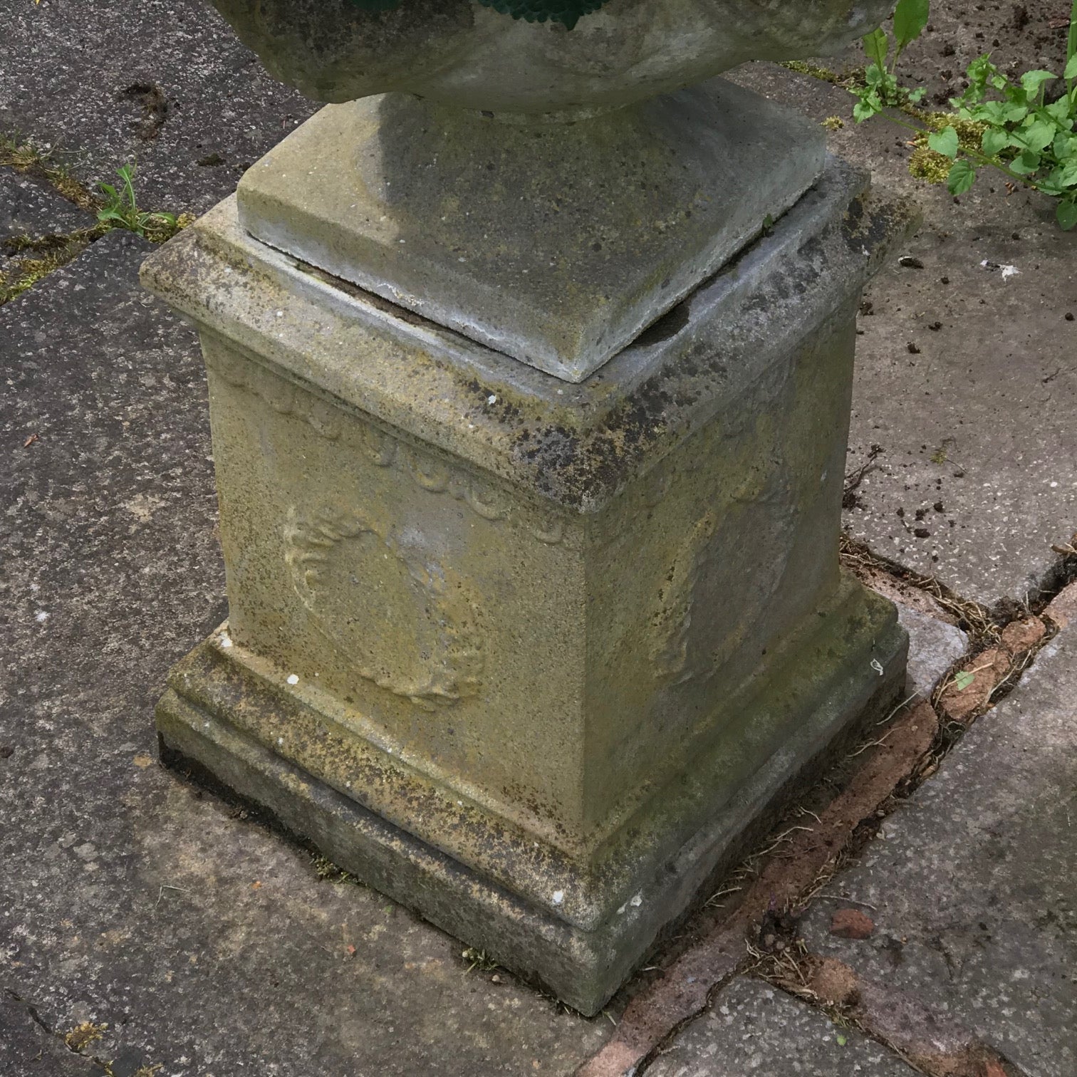 Composite Stone Garden Planter on Pedestal Base – Hobson May Collection
